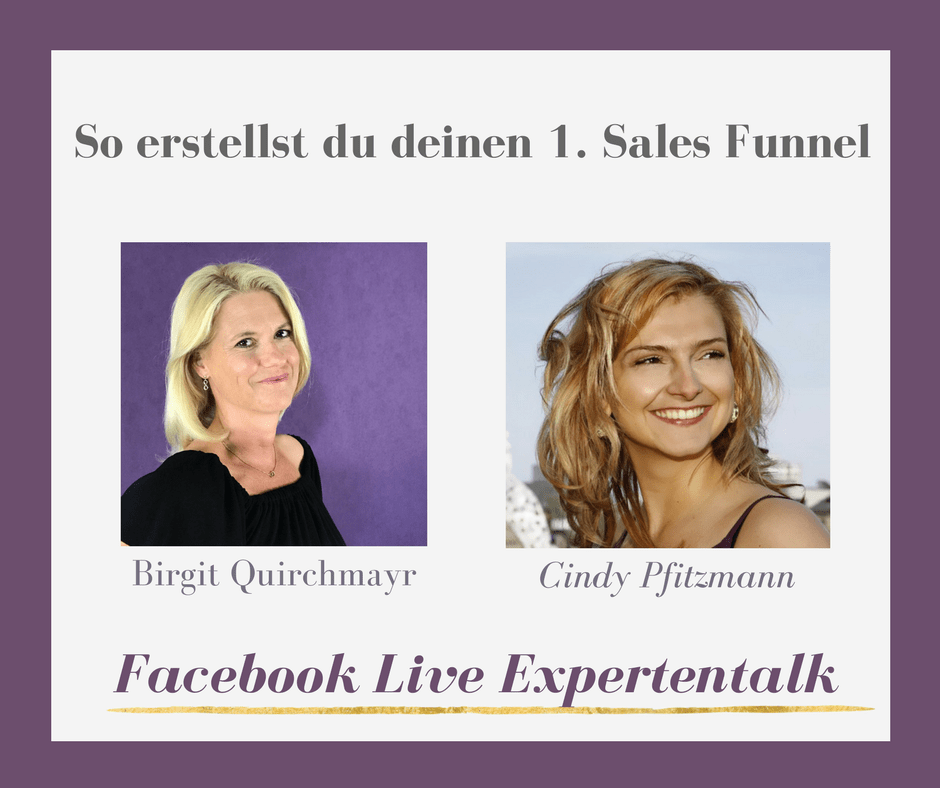 Mein erster Sales Funnel - Live Interview mit Cindy Pfitzmann - Birgit ...